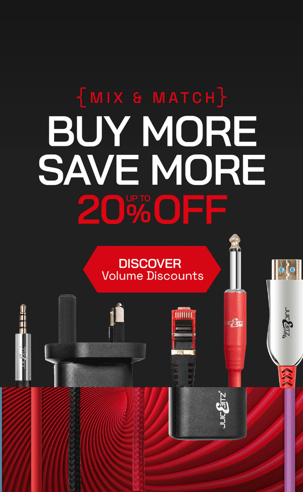 JuicEBitz | Together. Connected. USB, HDMI, Audio, Network, Power.