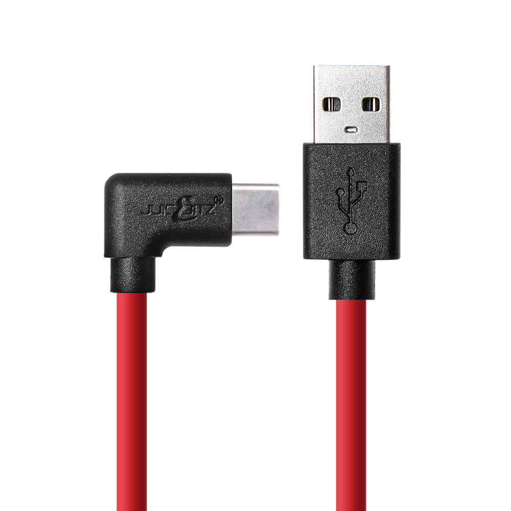 JuicEBitz - USB 2.0 Male to Angled USB-C (Type C) 20AWG, 3A Fast ...