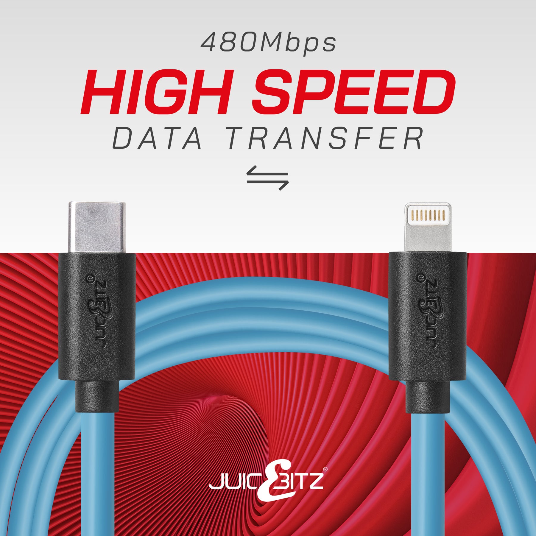 JuicEBitz - 3A USB-C Fast Charger Cable for iPhone 14 13 12 11 XR XS SE ...