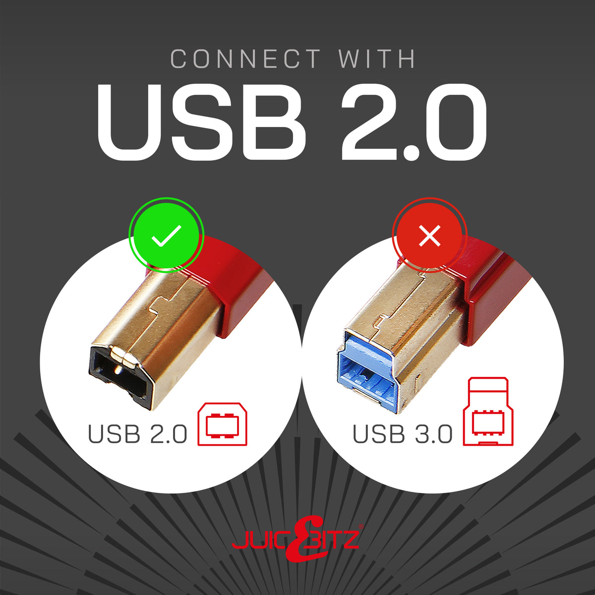 Premium USB 2.0 Type A to Type B Male Shielded Printer Cable