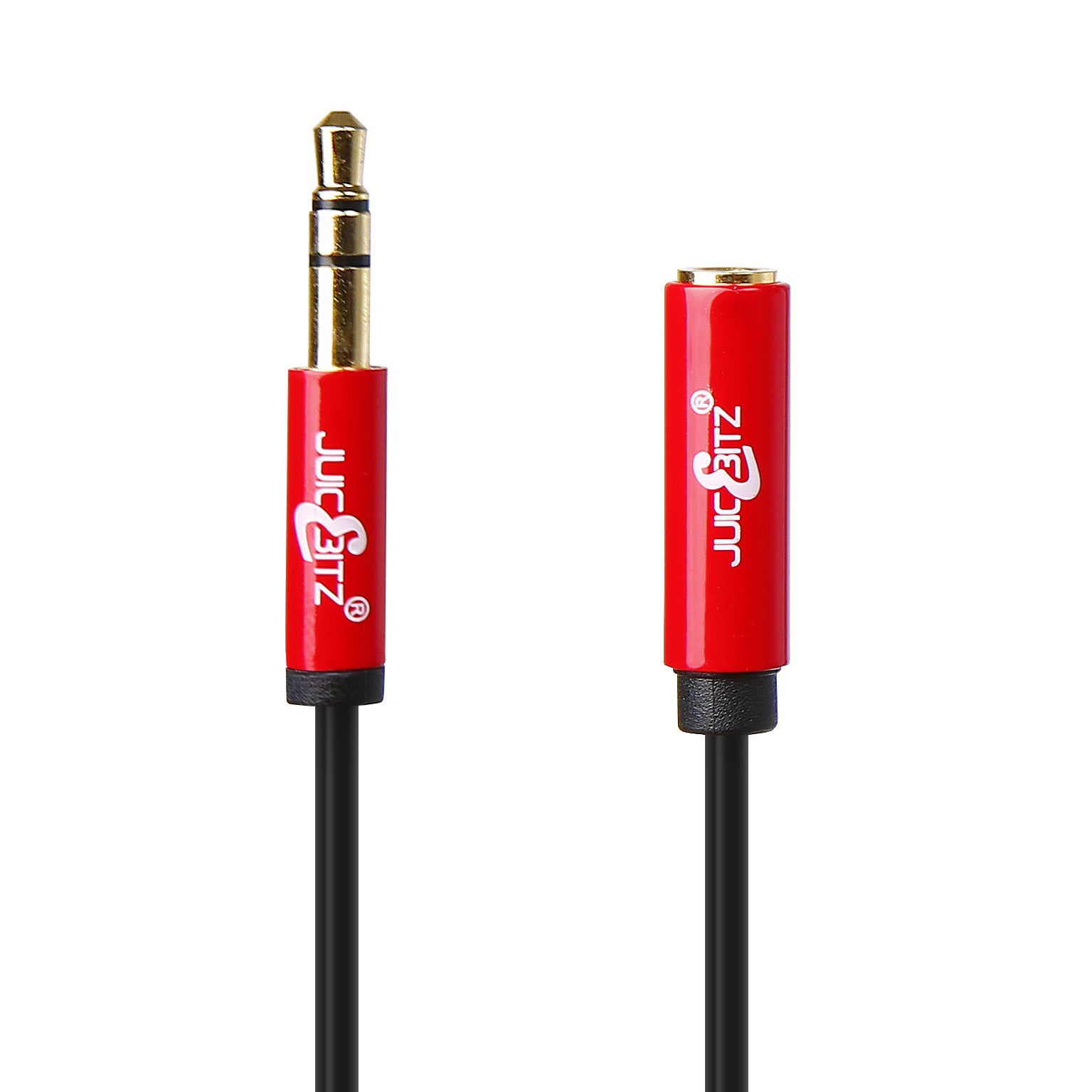 JuicEBitz - 3.5mm Male to Female Jack Extension Stereo AUX Lead